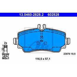 ATE Bremsensatz, Scheibenbremse Bremsensatz-Vorderachse PowerDisc / Standard ijzjsghvr6 Vorderachse bel&uuml;ftet 270mm 22mm f&uuml;r MAYBACH Mercedes