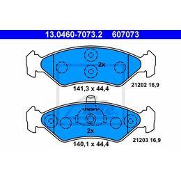 ATE Bremsensatz, Scheibenbremse Bremsensatz-Vorderachse PowerDisc / Standard ijzjsgifl0 Vorderachse voll 239mm 12mm f&uuml;r Ford MAZDA
