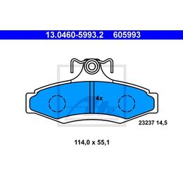 ATE Bremsensatz, Scheibenbremse Bremsensatz-Vorn und Hinten sg00000dvn Hinterachse voll 258mm 10mm f&uuml;r DAEWOO CHEVROLET