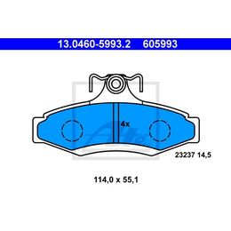 ATE Bremsensatz, Scheibenbremse Bremsensatz-Vorn und Hinten sg00000dur Hinterachse voll 258mm 10mm f&uuml;r CHEVROLET DAEWOO