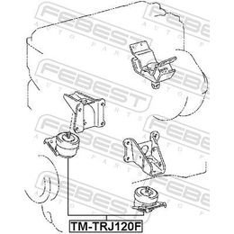 FEBEST Lagerung, Motor tmtrj120f vorne f&uuml;r TOYOTA