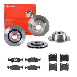Brembo Bremsensatz, Scheibenbremse Bremsensatz-Vorn und Hinten sg00000e7x Vorderachse innenbel&uuml;ftet 260mm 10mm f&uuml;r Opel Vaughall SAAB DAEWOO CHEVROLET