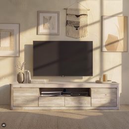 TV-Board Mango 200x45x50 wei&szlig; lackiert TORONTO #351