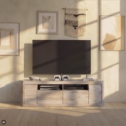 TV-Board Mango 178x40x58 wei&szlig; lackiert TORONTO #321