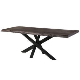Baumtisch Mango 180x90x79 grau lackiert / Mikado-Beine anthrazit matt FREEFORM 5
