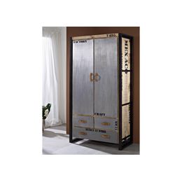 Schrank Mango 100x50x190 natur bedruckt FACTORY #137