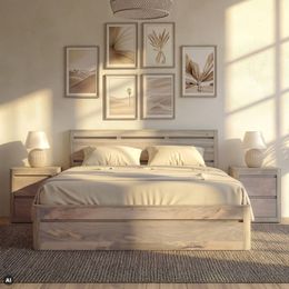 Bett Mango 180x200x90 wei&szlig; lackiert TORONTO #353