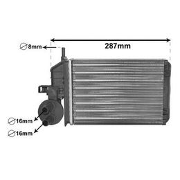 Van Wezel W&auml;rmetauscher, Innenraumheizung 17006259 f&uuml;r Fiat / LANCIA