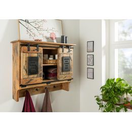 Wandgarderobe Mango 90x30x75 natur lackiert RAILWAY #154