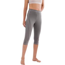 Damen Caprileggings mit Kontrastn&auml;hten anthrazit, Gr&ouml;&szlig;e 38