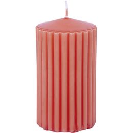 SONSTIGE Stumpenkerze RILLE orange