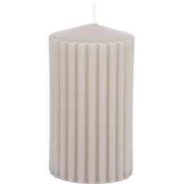 SONSTIGE Stumpenkerze RILLE sand