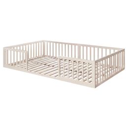 Roba Bodenbett Roba Bodenbett, Kaschmir, Holzwerkstoff, Schichtholz,Schichtholz,Schichtholz, 120x200 cm, in verschiedenen Gr&ouml;&szlig;en erh&auml;ltlich, bodentiefer Einstieg, Kinderzimmer & Jugendzimmer, Kinderm&ouml;bel, Kinderbetten, Bodenbetten