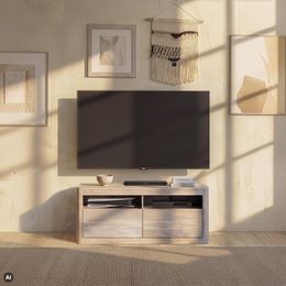 TV-Board Mango 130x40x58 wei&szlig; lackiert TORONTO #319