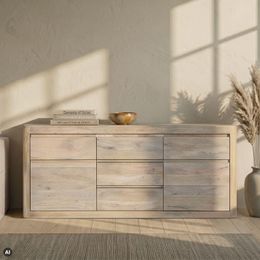 Sideboard Mango 185x40x80 wei&szlig; lackiert TORONTO #302