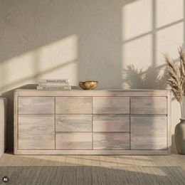 Sideboard Mango 200x40x80 wei&szlig; lackiert TORONTO #370