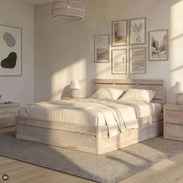 Bett Mango 200x200x90 wei&szlig; lackiert TORONTO #358