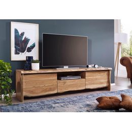 TV-Board Akazie 191x45x50 natur lackiert PURE ACACIA #702