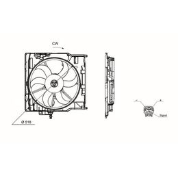 Mahle L&uuml;fter, Motork&uuml;hlung cff655000s f&uuml;r BMW