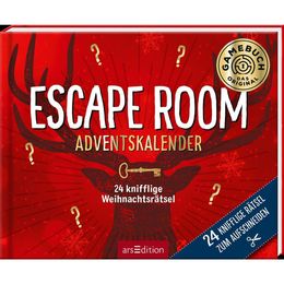 24 knifflige Weihnachtsr&auml;tsel. Escape Room Adventskalender