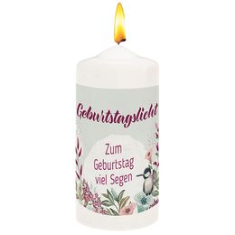 Kerze &raquo;Zum Geburtstag viel Segen&laquo;
