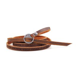 Wickellederarmband &raquo;Vaterunser&laquo;