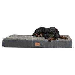tierlando STUART ORTHO PLUS - Orthop&auml;dische Hundematte schwarz/ graphit 1,5 m, 13 cm, 1 m