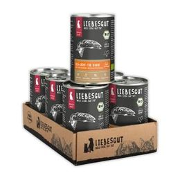 LIEBESGUT Hundefutter Bio-Lachs mit Bio-Banane und Bio-Pastinake
