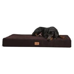 tierlando STUART ORTHO PLUS - Orthop&auml;dische Hundematte braun 1,2 m, 13 cm, 90 cm