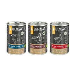 LIEBESGUT Katzenfutter Friss-dich-satt Paket Adult 18 x 400 g