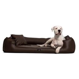 tierlando GOOFY Kunstleder - Orthop&auml;disches Hundebett >>inkl. Matratzenschoner