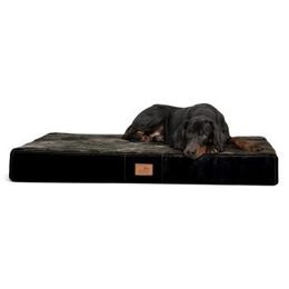 tierlando STUART ORTHO PLUS - Orthop&auml;dische Hundematte schwarz 1,5 m, 13 cm, 1 m