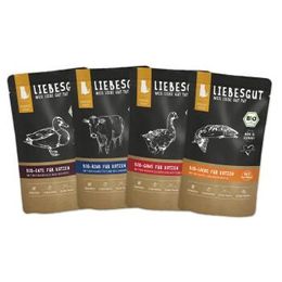 LIEBESGUT Katzenfutter Friss-dich-satt Paket Adult 48 x 100 g