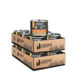 LIEBESGUT Katzenfutter Bio-Lachs mit Bio-Apfel und Bio-Karotte