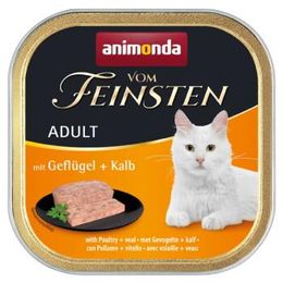 animonda Vom Feinsten Nassfutter Katze, Adult, Gefl&uuml;gel und Kalb 32x100 g