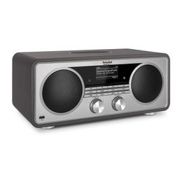 Technisat DIGITRADIO 602, Anthrazit/Silber DAB+ Internetradio mit CD-Player (DAB+/UKW/Internet-Stereoradio mit CD-Player, Spotify Free und Wireless-Charging-Funktion)