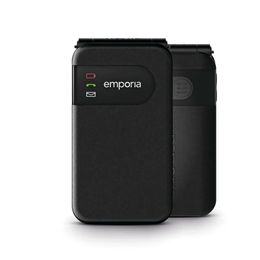 Emporia SIMPLICITYglam 4G, Schwarz - Modell 2025 Handy (Seniorenhandy, Klapp)