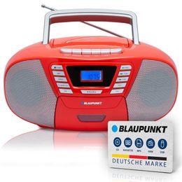 Blaupunkt B 120 Boombox mit CD Player und Bluetooth Rot
