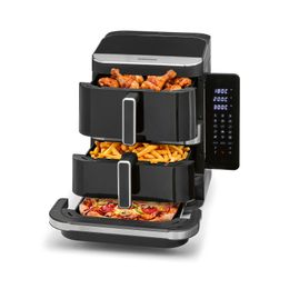 gourmetmaxx Hei&szlig;luft-Fritteuse 2800W schwarz