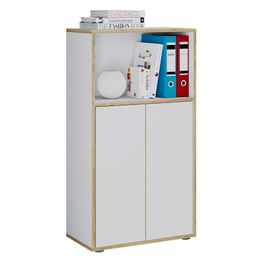 Vcm Holz B&uuml;roschrank Ordner Aktenschrank B&uuml;rom&ouml;bel Schrank Salia 3-fach Breite 60 cm Dreht&uuml;ren