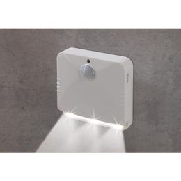 Easy Maxx EASYmaxx LED-Sensorlicht eckig 2er-Set 4,5V wei&szlig; mit Bewegungsmelder