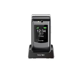BEAFON SL646 LTE, Anthrazit/Silber Handy (Seniorenhandy, Klapp)