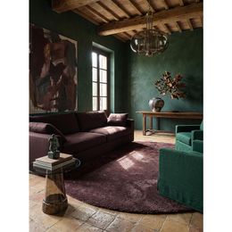 Teppich Antirutsch Bordeauxrot 200x200 cm - ALDAN KADIMA DESIGN