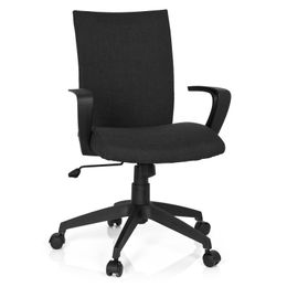 hjh OFFICE Home Office B&uuml;rostuhl SOFT Stoff mit Armlehnen