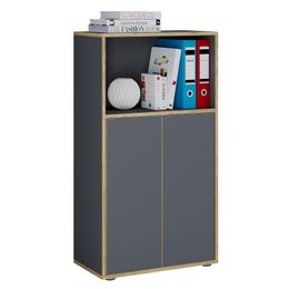 Vcm Holz B&uuml;roschrank Ordner Aktenschrank B&uuml;rom&ouml;bel Schrank Salia 3-fach Breite 60 cm Dreht&uuml;ren