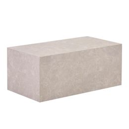 Home Deluxe Couchtisch, Beige, Holzwerkstoff, Textil, 95x40x50 cm, Wohnzimmer, Wohnzimmertische, Couchtische