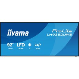 iiyama ProLite LH9252UWS-B1AG Digital Signage Display 233 cm (92")