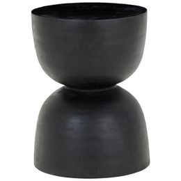Livetastic Beistelltisch, Schwarz, Holz, Suar Holz, massiv, 30x40x30 cm, Wohnzimmer, Wohnzimmertische, Beistelltische