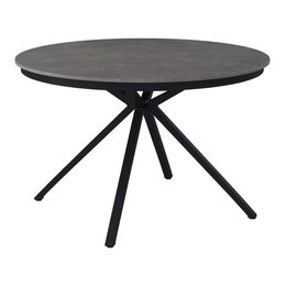 Ambia Garden Gartentisch, Grau, Metall, Keramik, rund, eckig, 120x74x120 cm, Gartenm&ouml;bel, Gartentische, Gartentische