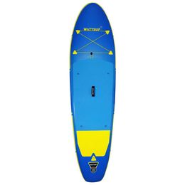 Stand-Up SUP Wattsup F10, Blau, Gelb, Kunststoff, 81x15x305 cm, Freizeit, Pools und Wasserspa&szlig;, Stand Up Paddle
